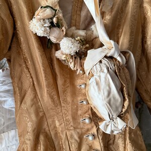 Exquisite Silk Bridal Gown and Matching Reticule, American, Circa 1880 ...