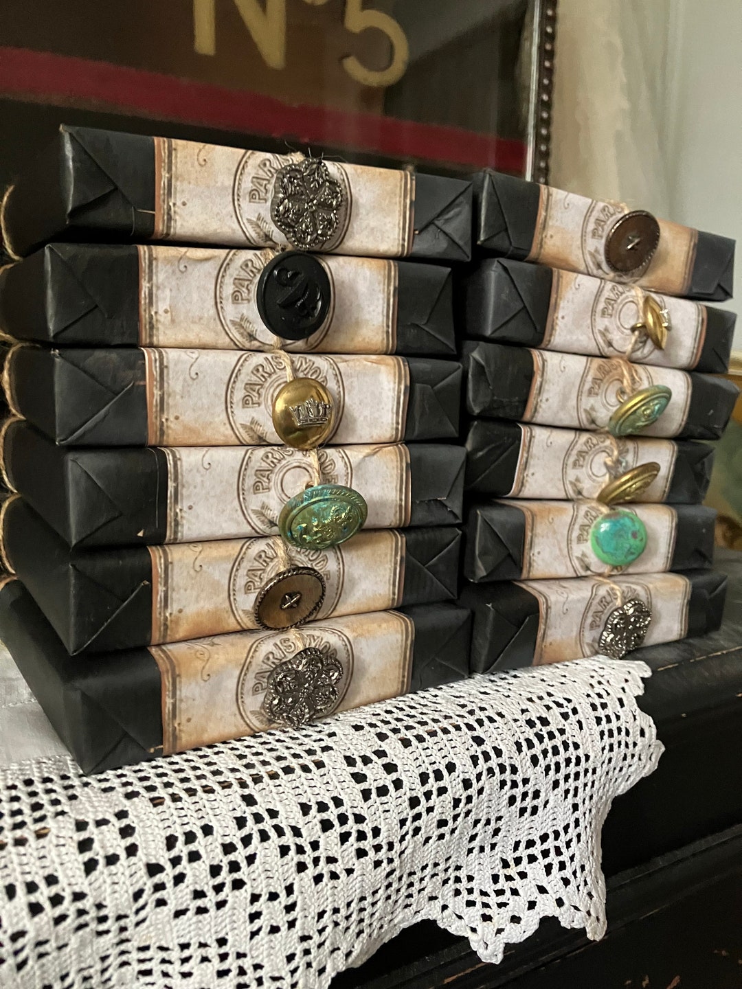 Pretty French Style Shelf Filler Haberdashery Button Display Box - Etsy