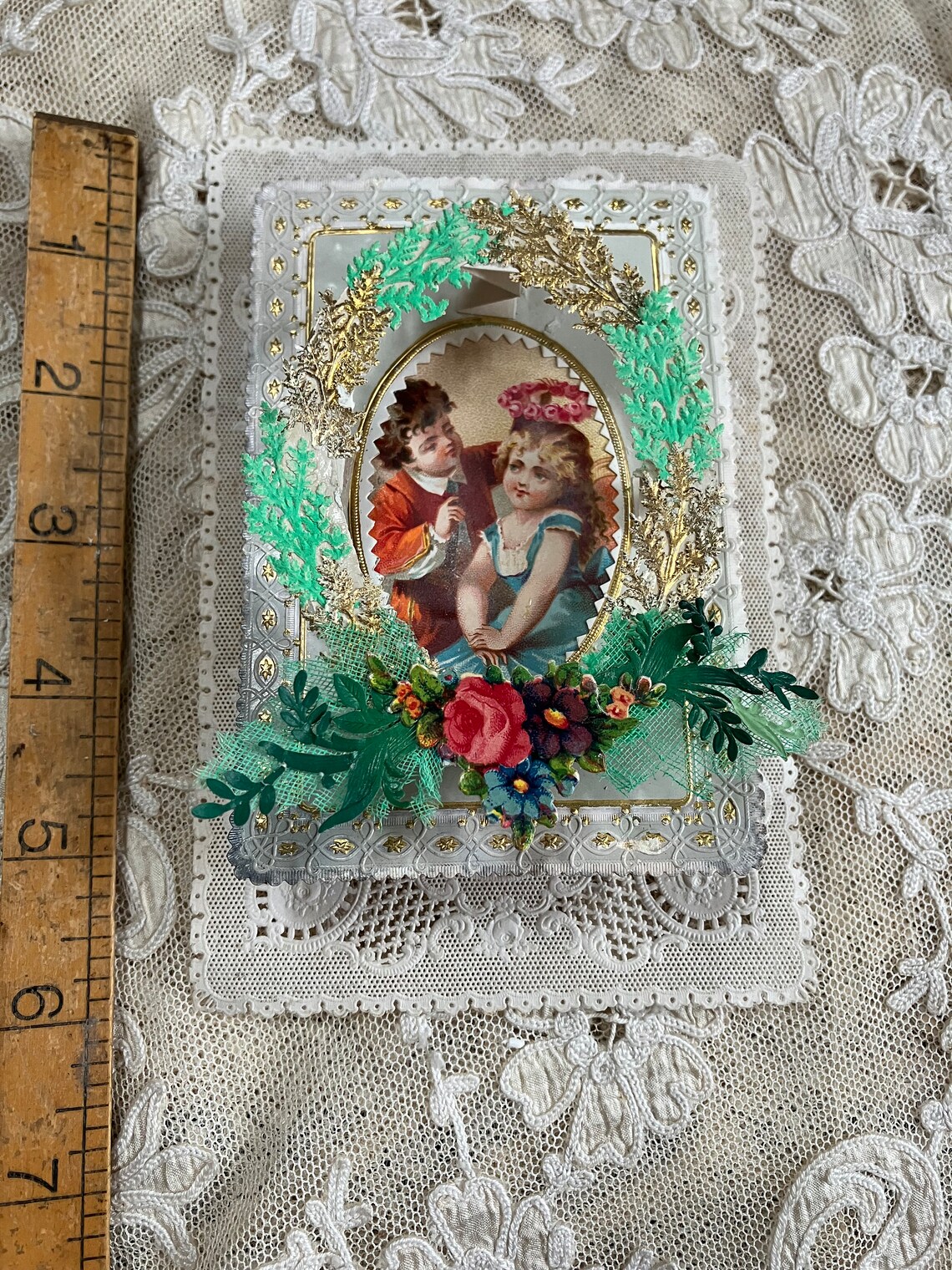 Antique Paper Lace Valentine Card, Pop-out Design - Etsy