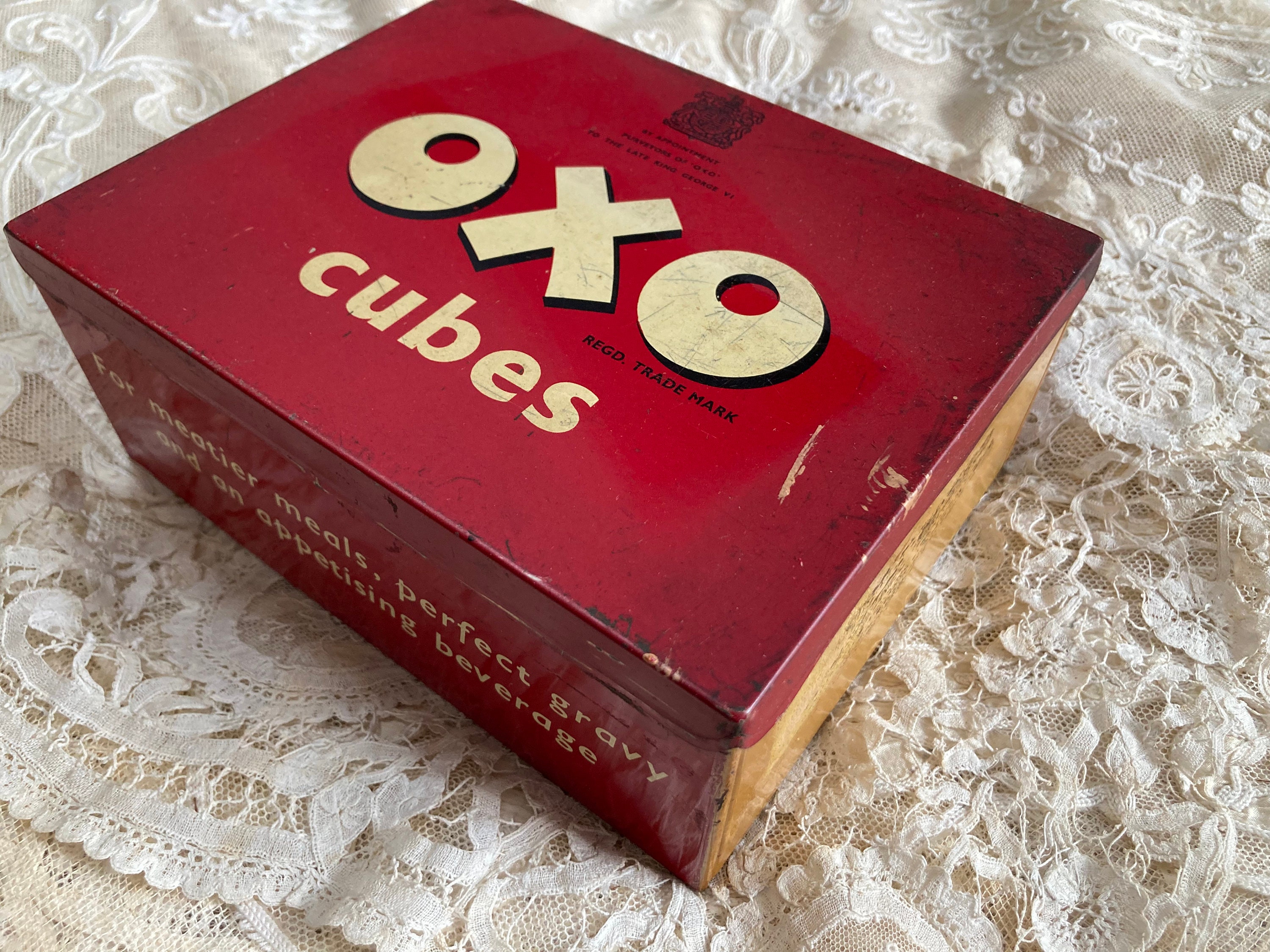 Vintage OXO Cube Tin, Kitchen Storage - Etsy