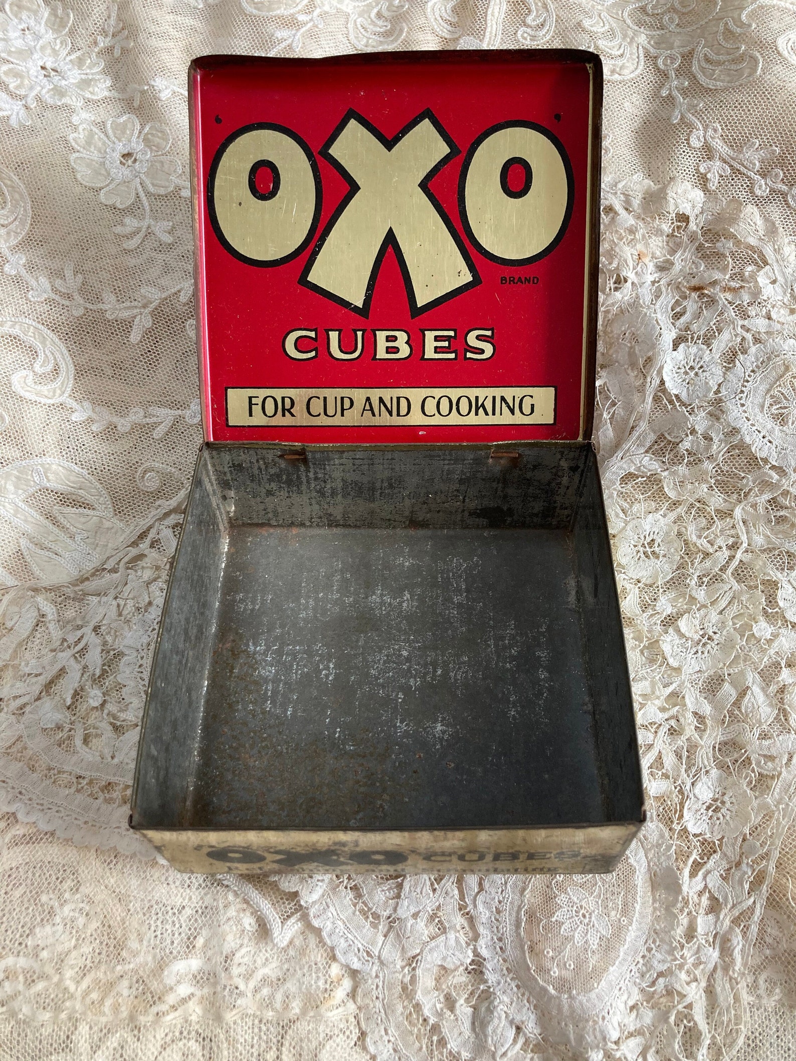 Vintage OXO Cube Tin, Kitchen Storage - Etsy