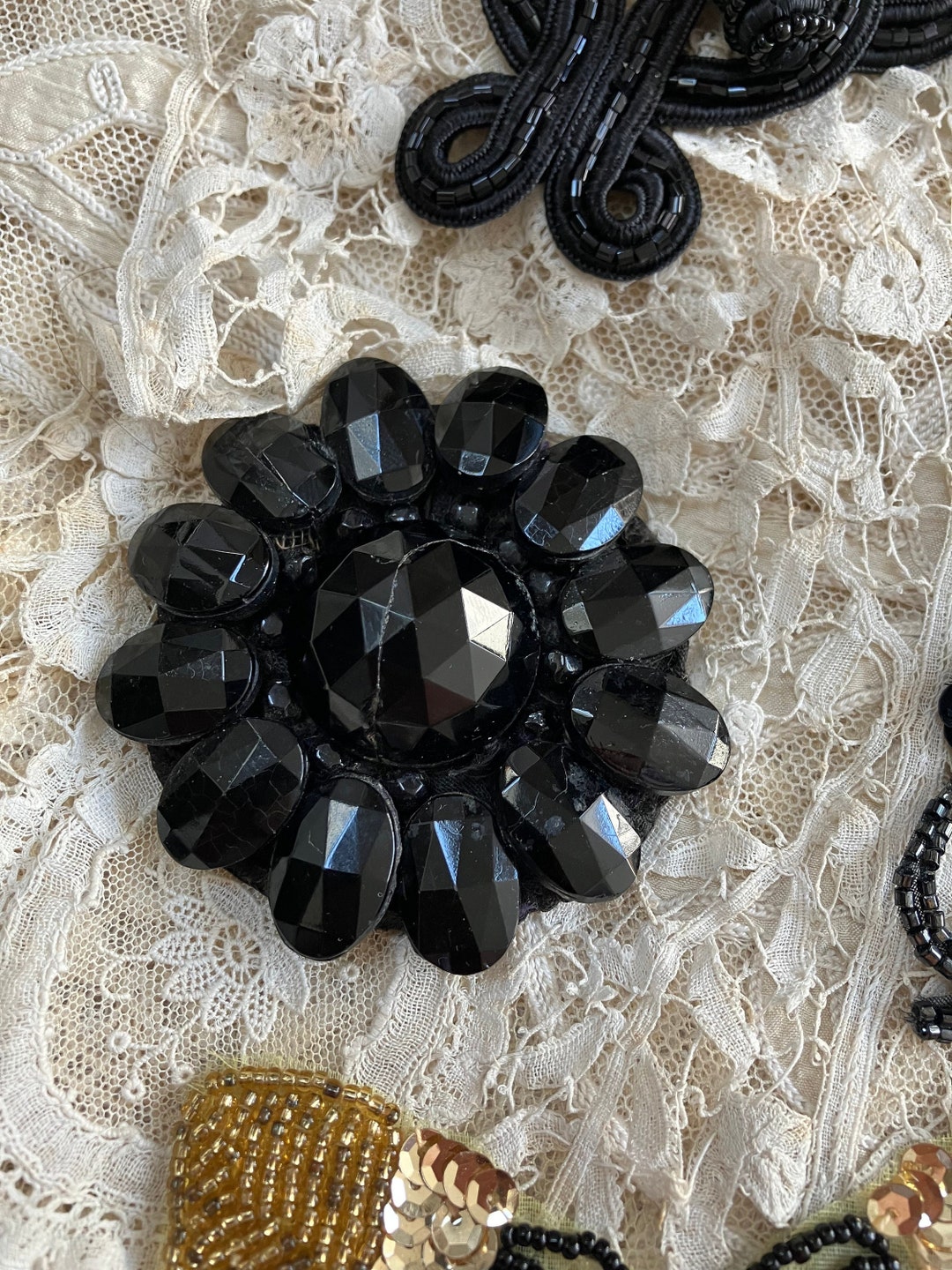 Antique Dress Appliqués Victorian Dress Embellishment - Etsy