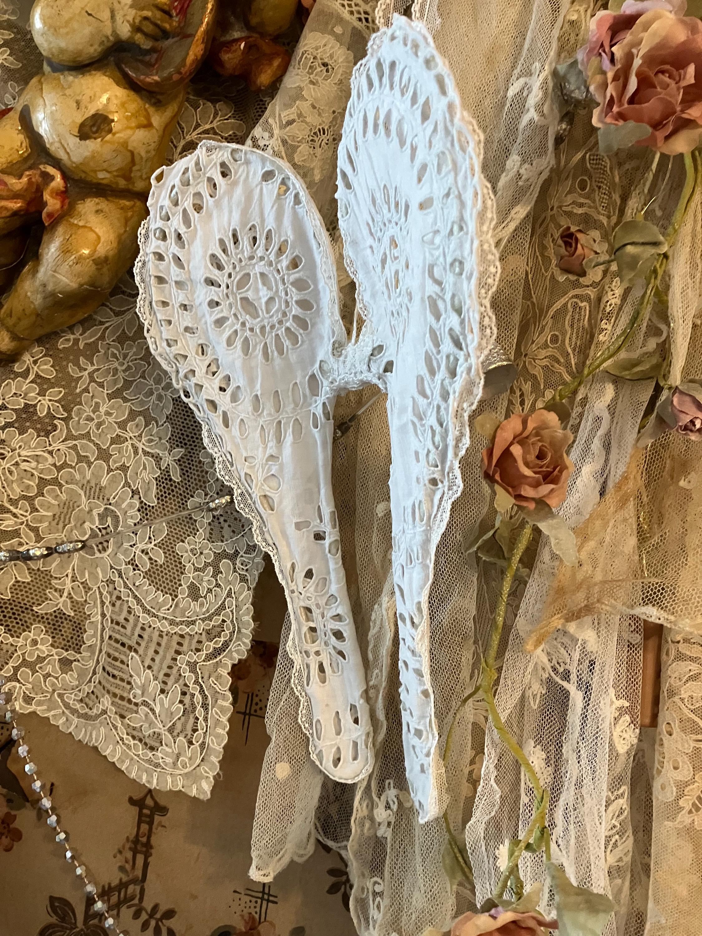Antique Lace Angel Wings, Boudoir Decoration - Etsy