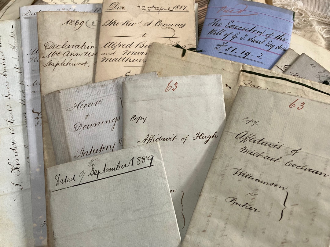 Antique Hand Written Legal Deeds (ref 4) - Etsy