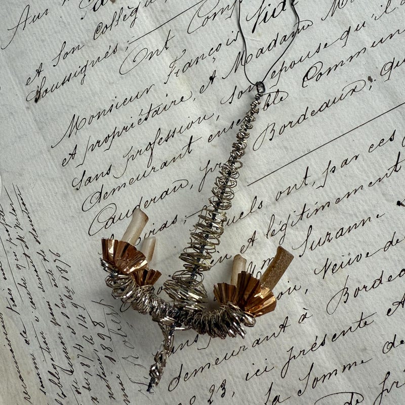 Antique Tinsel Wire - Etsy