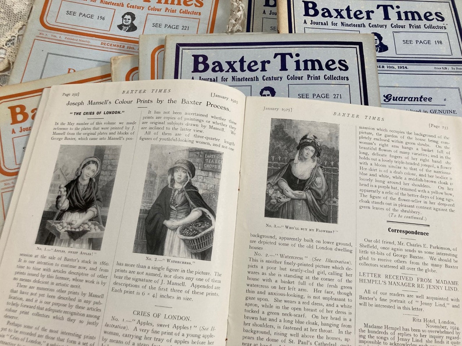 1920's Baxter Times Magazine, A Journal for Nineteenth Century Colour ...