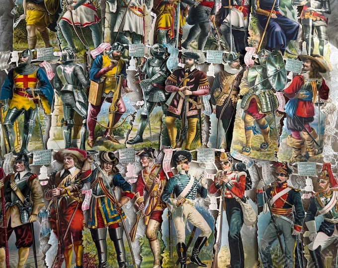 Rare Full Collection of 12 Nineteenth Century Soldiers of England From ...