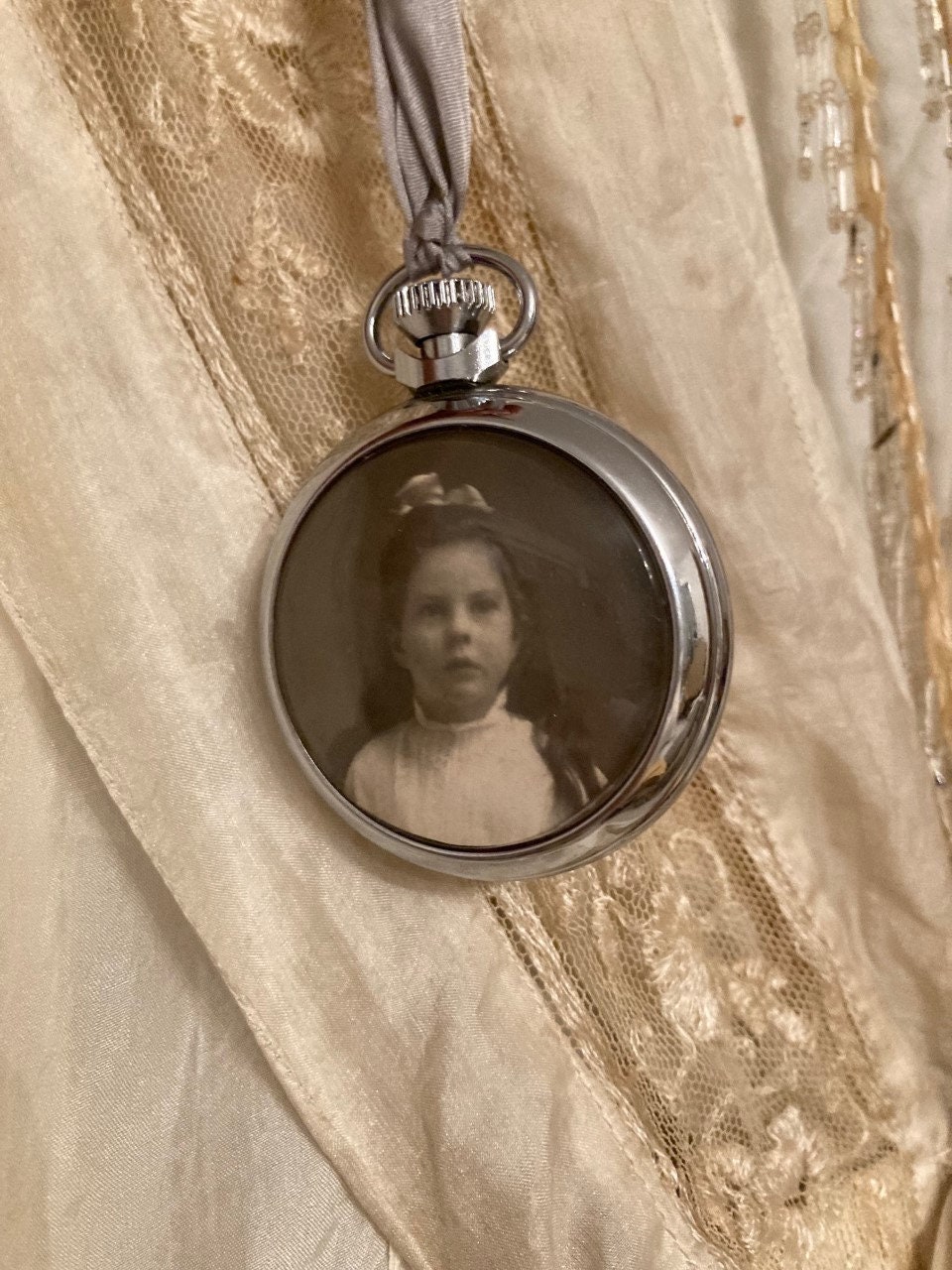 Timeless Angels Antique Pocket Watch Housing a Victorian CDV - Etsy