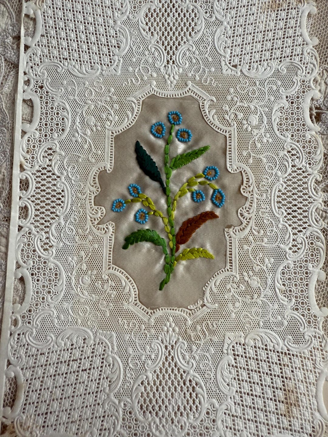 Stunning Victorian Paper Lace Valentine Card Front Ref RY - Etsy