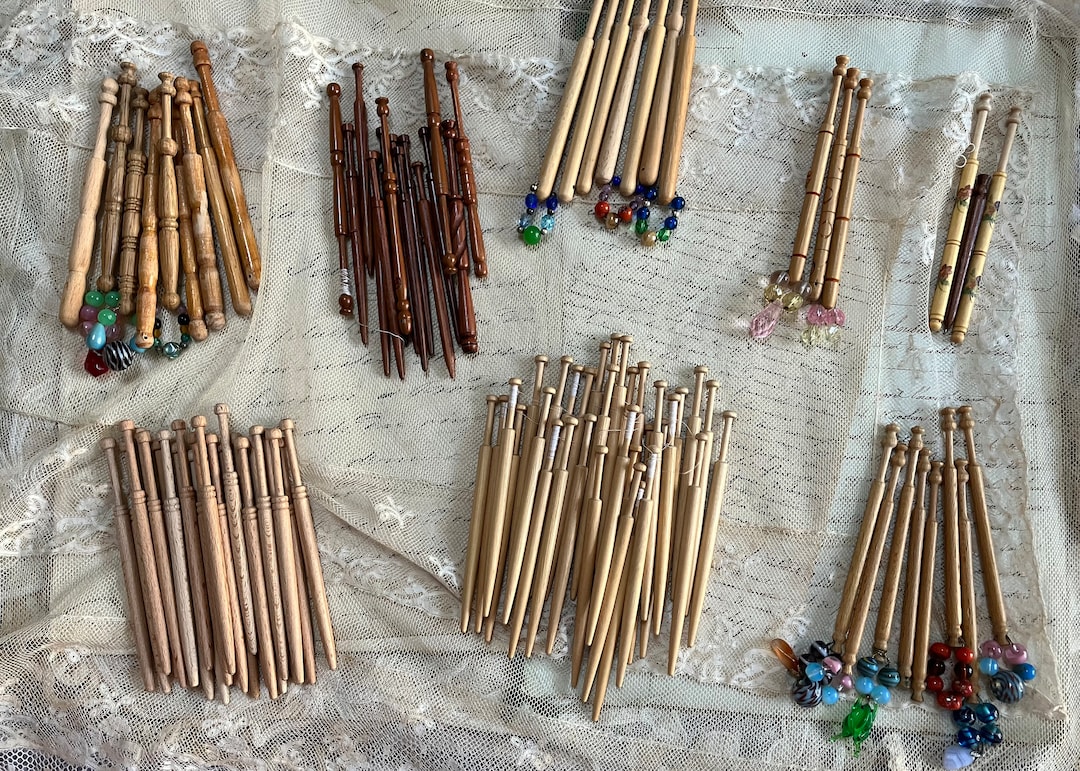 Antique and Vintage Lace Making Beaded Bobbins - Etsy