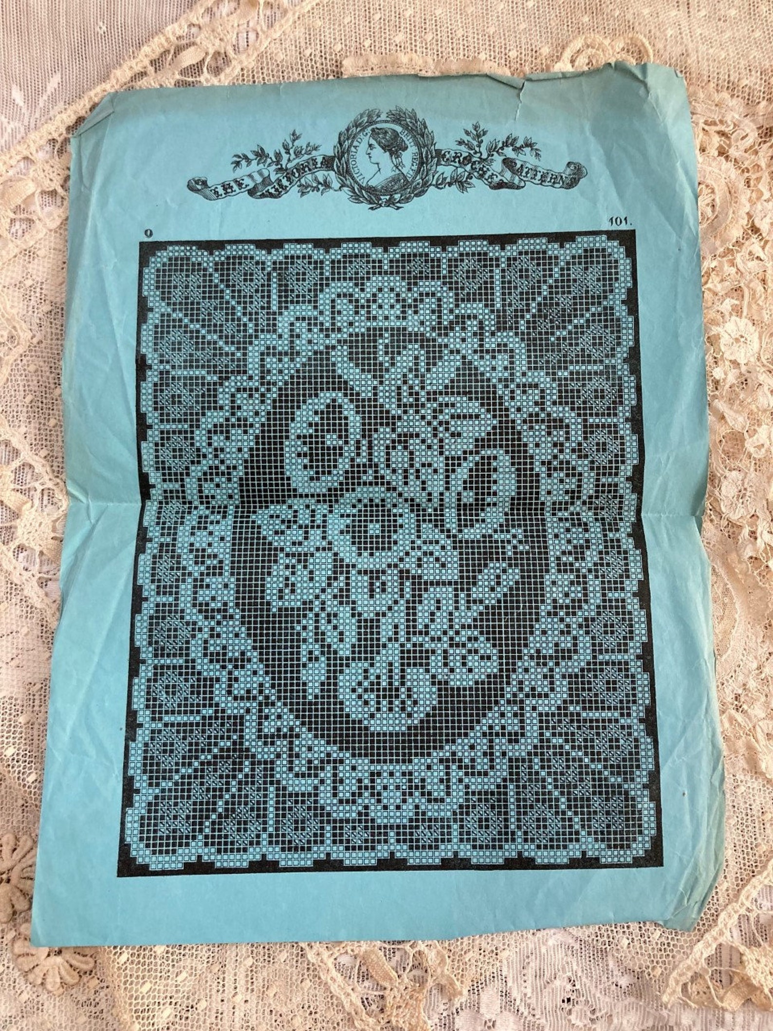 Antique Victorian Lace Crochet Patterns C.1840 victoria - Etsy UK