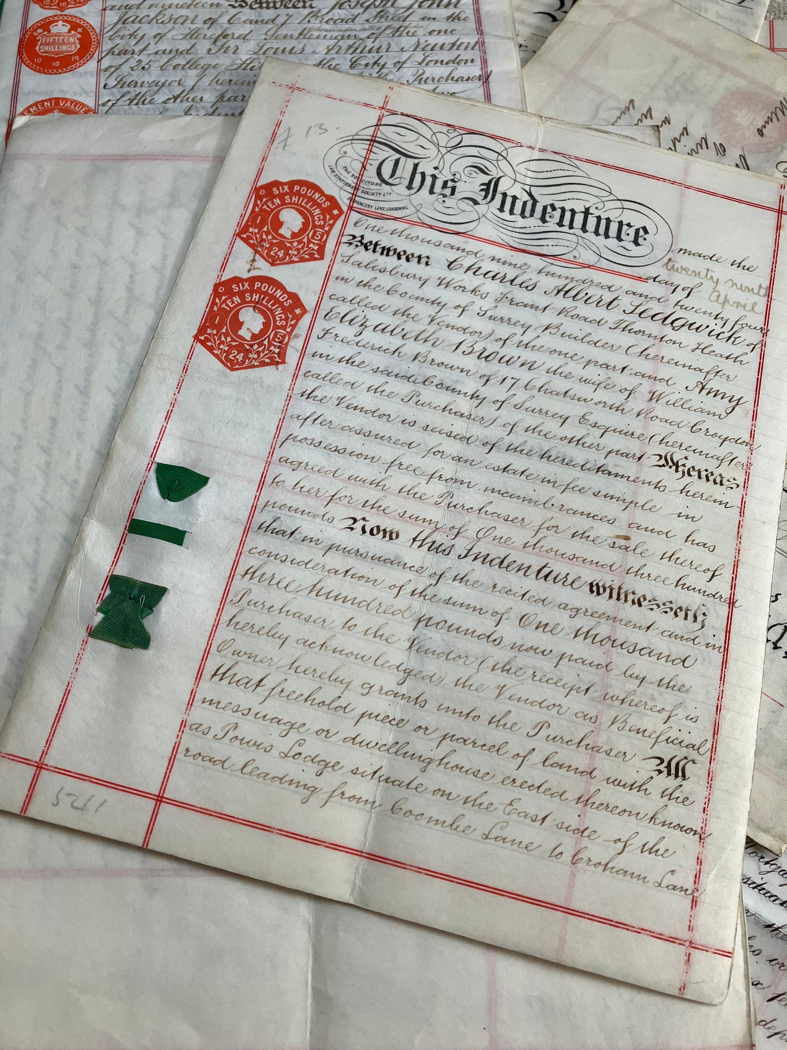 Antique 1900’s Hand Written Legal Indenture Vellum Deeds - Etsy