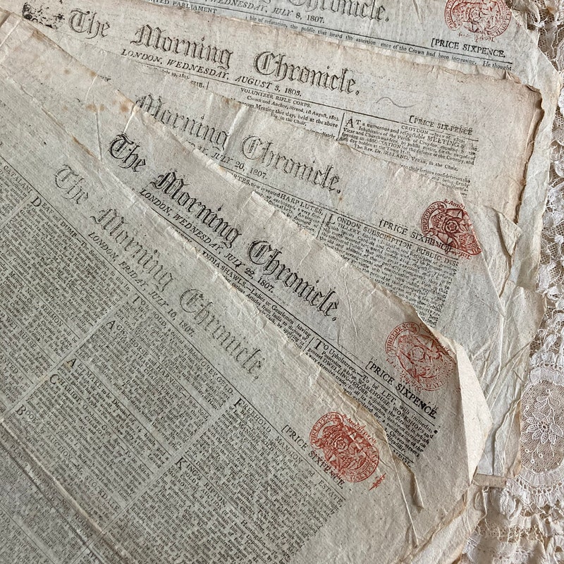 Antique Newspaper - Etsy