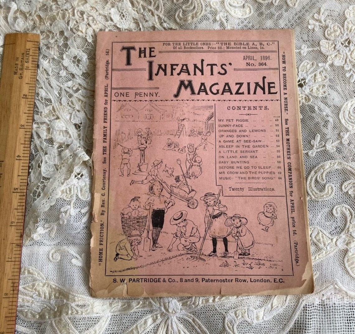 Antique Children's Magazines 1896/ 1897 'The Infants | Etsy