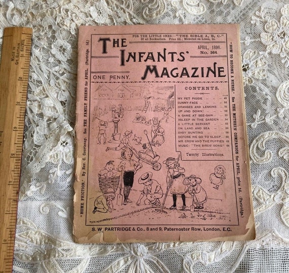 Antique Children's Magazines 1896/ 1897 'The Infants | Etsy