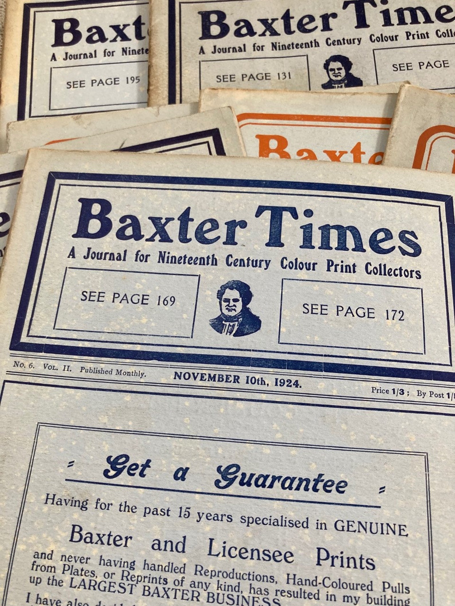 1920's Baxter Times Magazine, A Journal for Nineteenth Century Colour ...