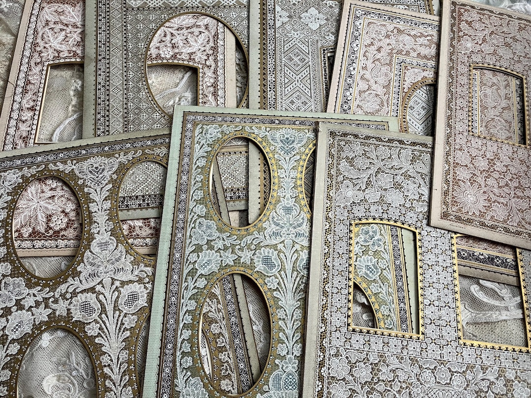 Antique Cabinet Cards With Lace Designs, 19th Century - Etsy