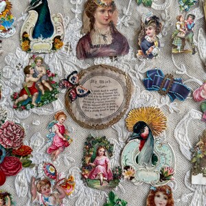 Beautiful Collection of Antique Victorian Scraps , Decoupage Scraps ...