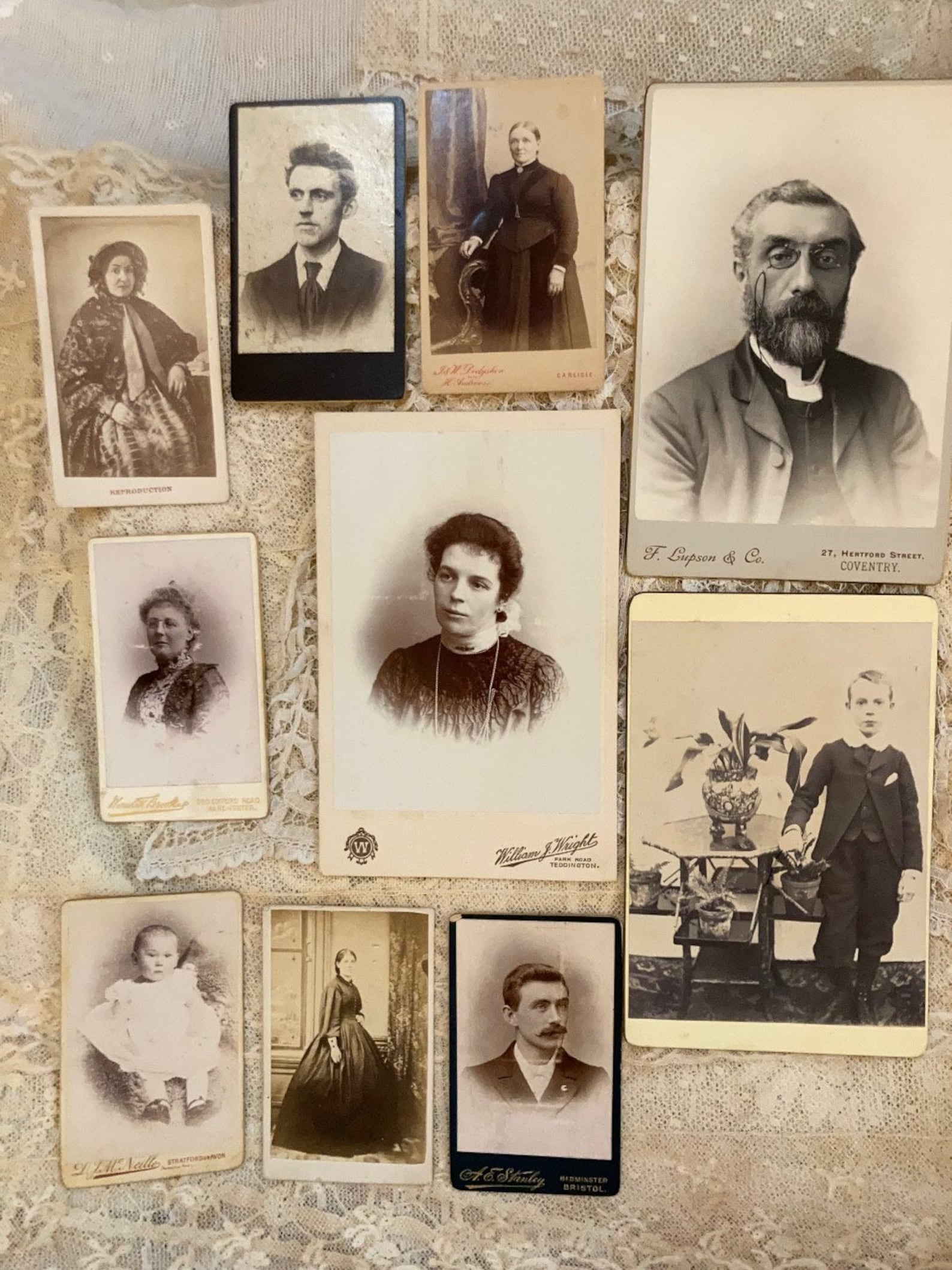 Ten Victorian Portrait Photo Cabinet Photo Cards Large and | Etsy