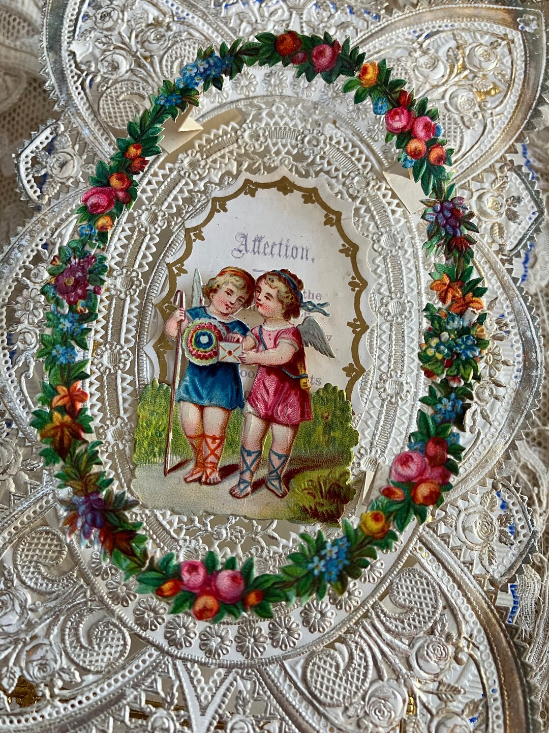Nineteenth Century Victorian Love Token Valentines Card - Etsy
