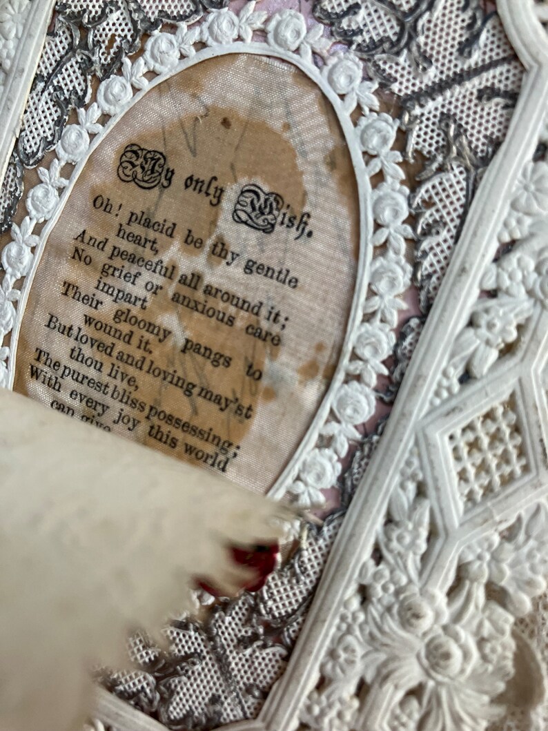 Nineteenth Century Paper Lace Victorian Card - Etsy