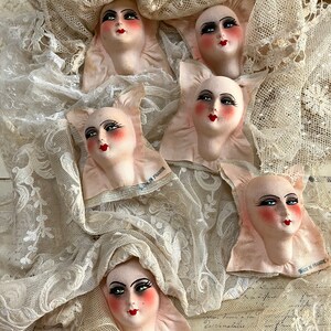 Antique French Boudoir Doll Painted Faces, Dolls Head - Etsy