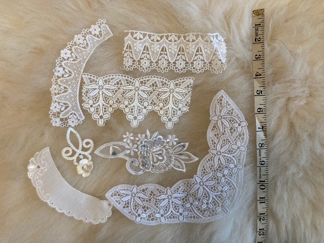 Vintage Austrian Lace Work Samples, Appliques, Journal Making, Crafting ...