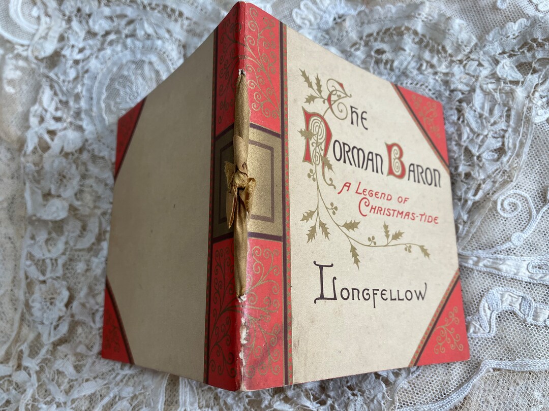 The Norman Baron Legend of Christmas Tide by Longfellow, Ribbon Bound ...