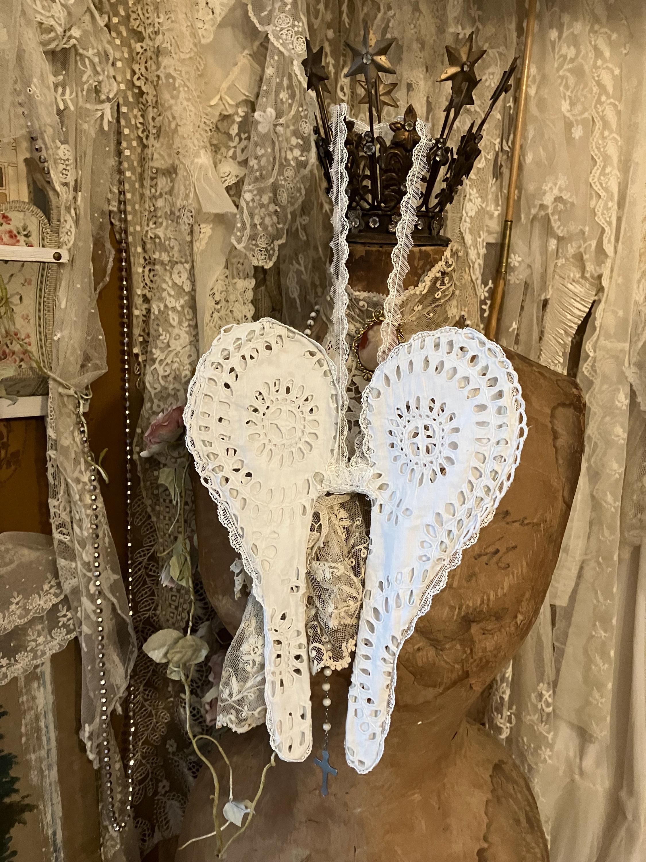Antique Lace Angel Wings, Boudoir Decoration - Etsy