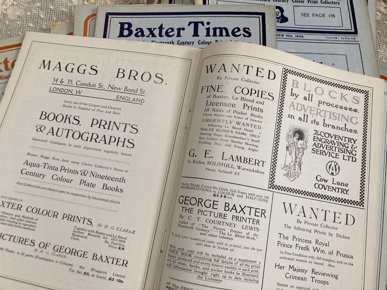 1920's Baxter Times Magazine, A Journal for Nineteenth Century Colour ...