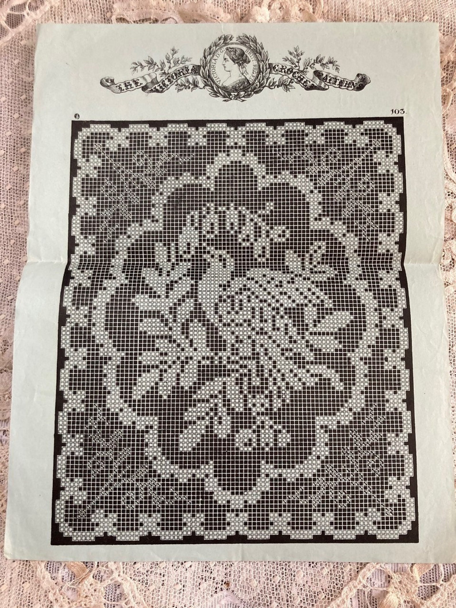 Antique Victorian Lace Crochet Patterns C.1840 victoria - Etsy UK