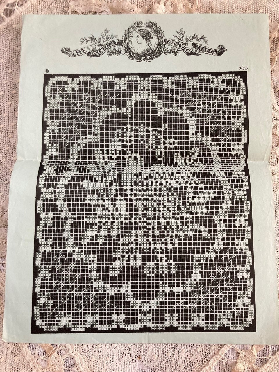 Antique Victorian Lace Crochet Patterns C.1840 victoria - Etsy UK