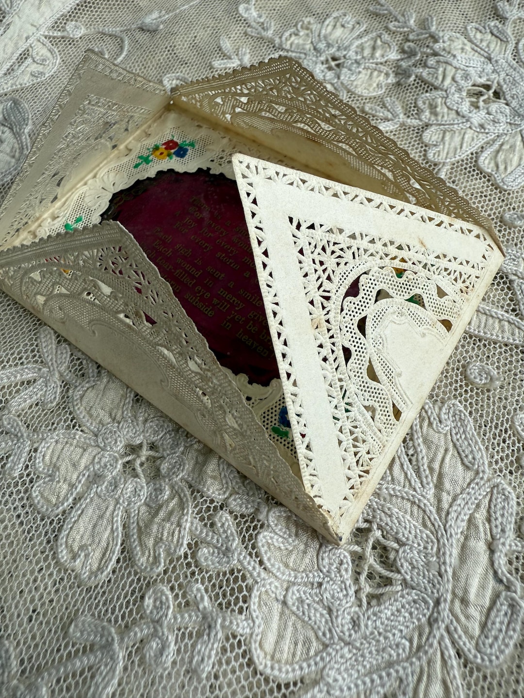 Antique Paper Lace Valentine Card Envelope - Etsy