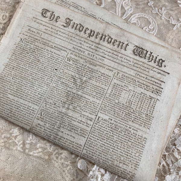 Antique Newspaper - Etsy
