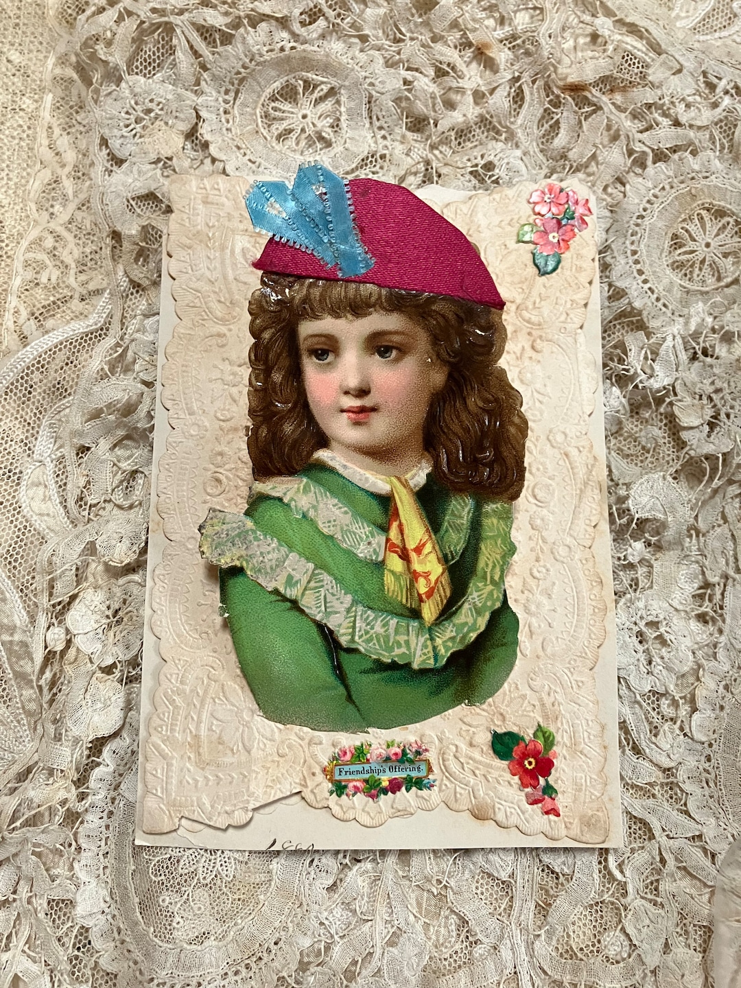 Nineteenth Century Victorian Love Token Valentines Card - Etsy UK