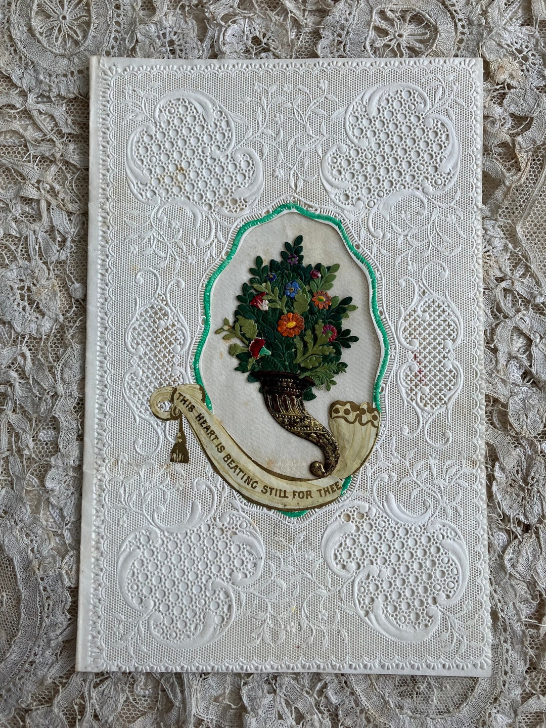 Nineteenth Century Victorian Paper Lace Valentines Card - Etsy