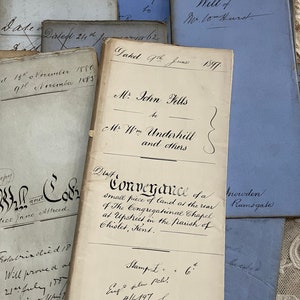 Antique Hand Written Wills and Deeds - Etsy