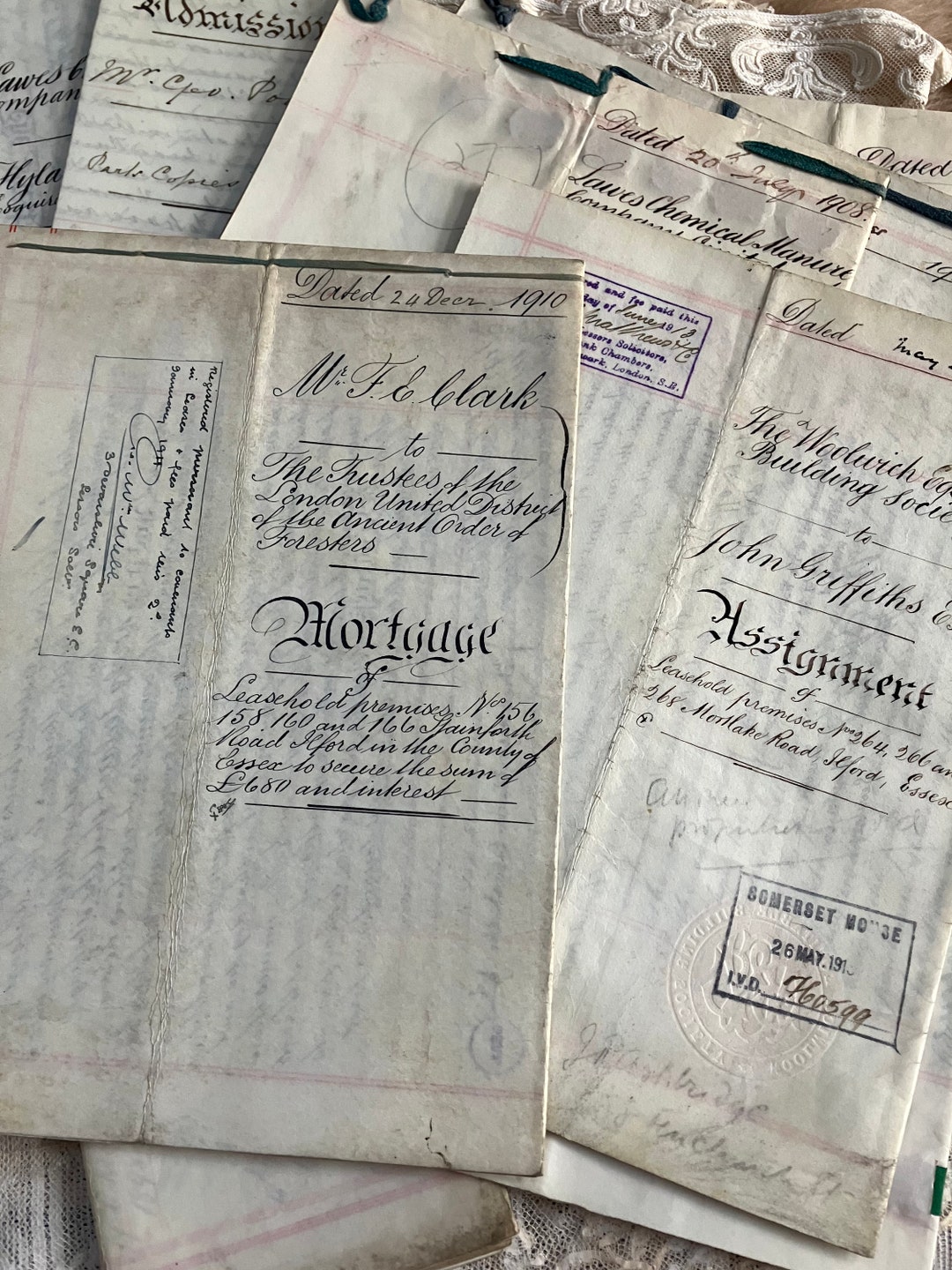 Antique Indenture Hand Written Deeds - Etsy