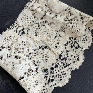 Antique Maltese Lace Cuffs, Victorian Dress Cuffs, Antique Textiles ...