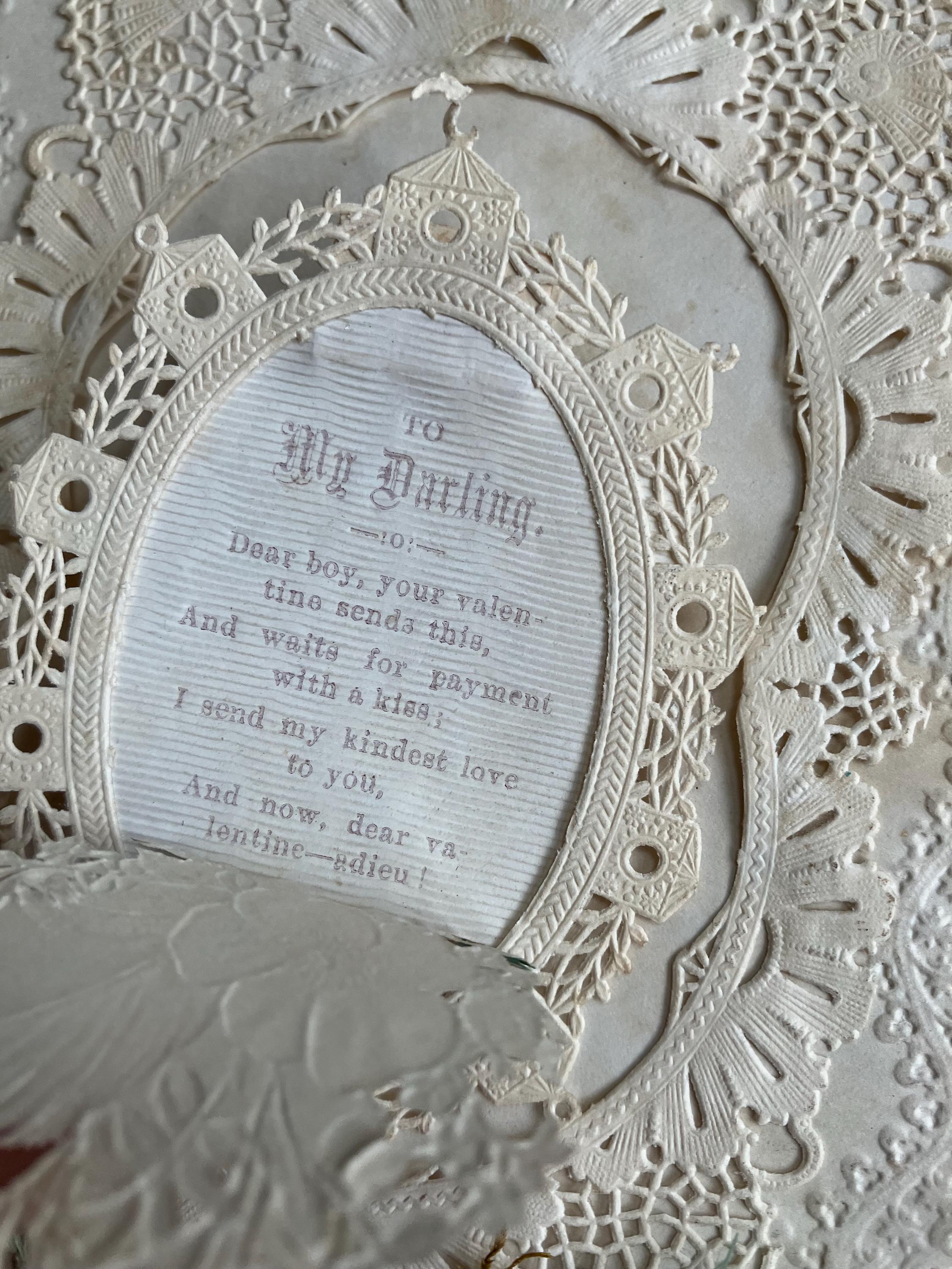 Victorian Pop up Valentine Card: Hidden Message, Floral Design - Etsy