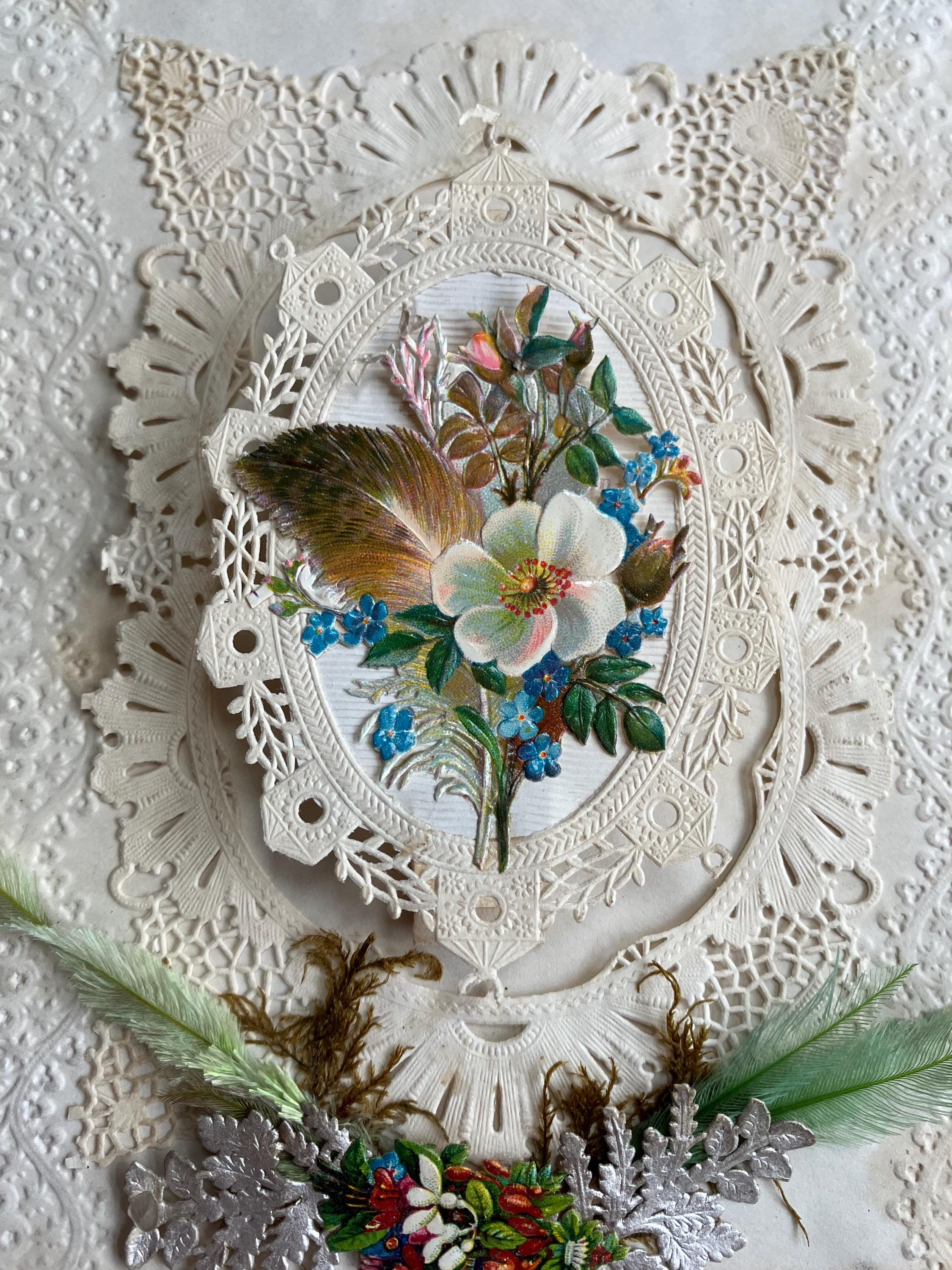 Victorian Pop up Valentine Card: Hidden Message, Floral Design - Etsy