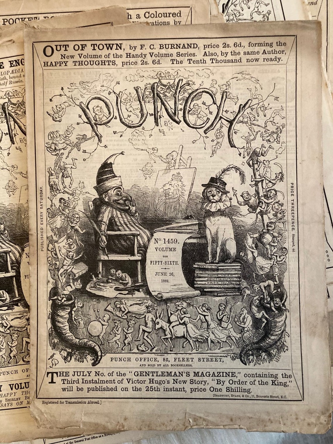 Victorian PUNCH Magazine 1800s Ephemera Junk Journal - Etsy