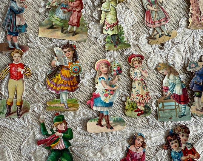 Lovely Collection of Antique Victorian Scraps , Decoupage Scraps ...