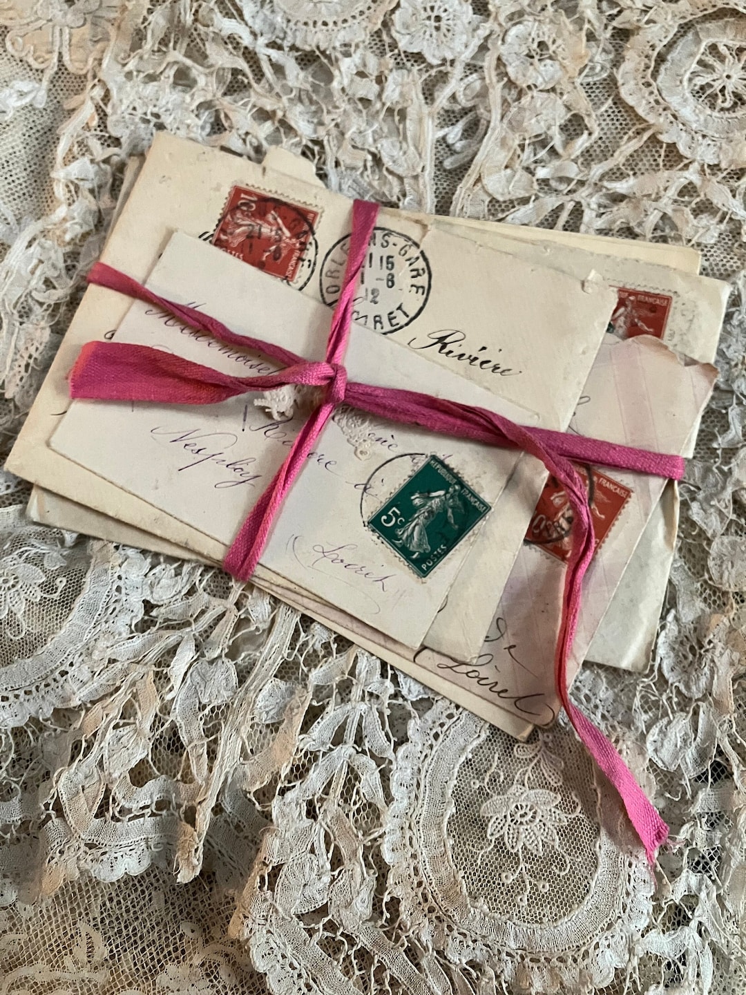 Rare Collection of 7 French Antique Letters and Envelopes - Etsy