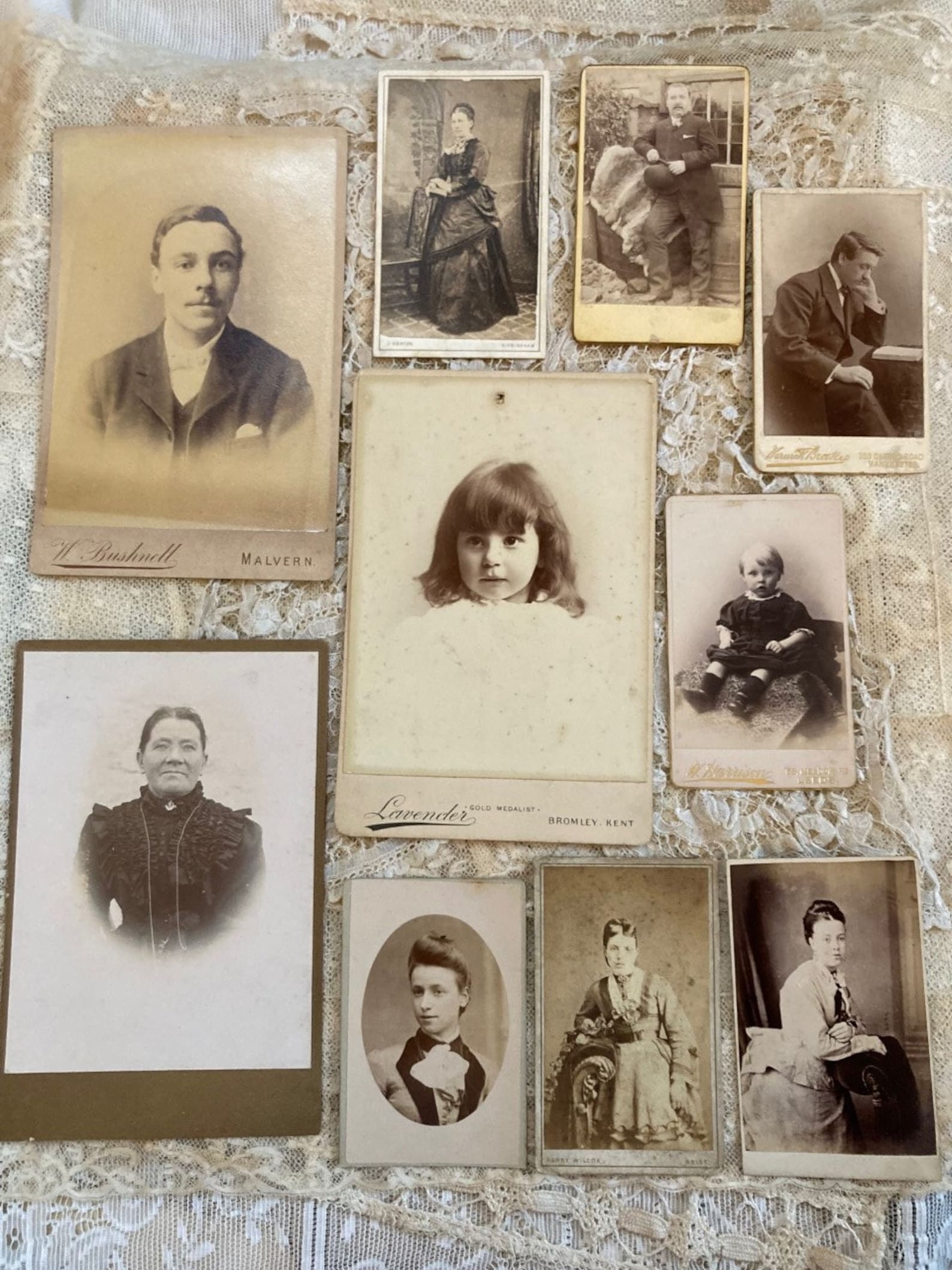 Ten Victorian Portrait Photo Cabinet Photo Cards Large and | Etsy