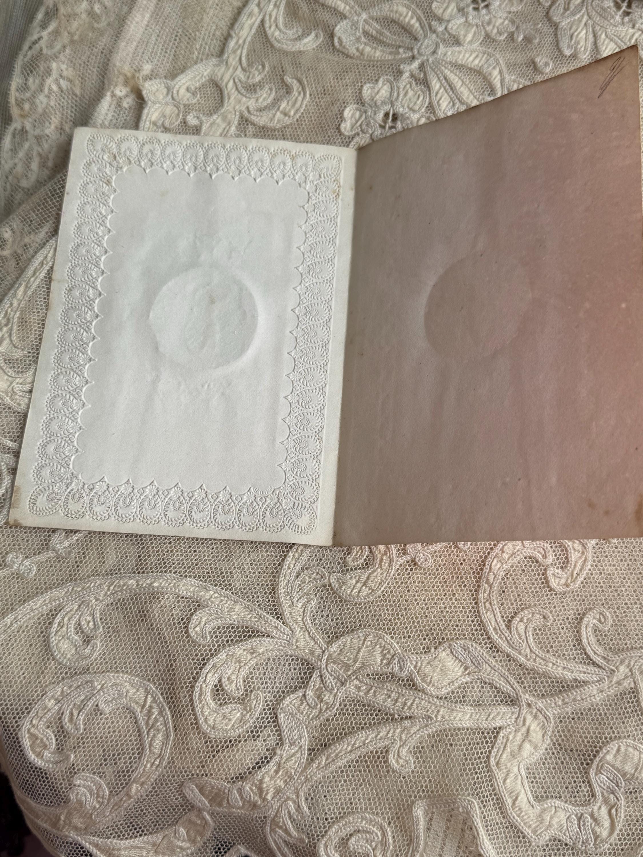 Antique Paper Lace Valentines Card With Mirror, 1800's Vinegar Card by ...