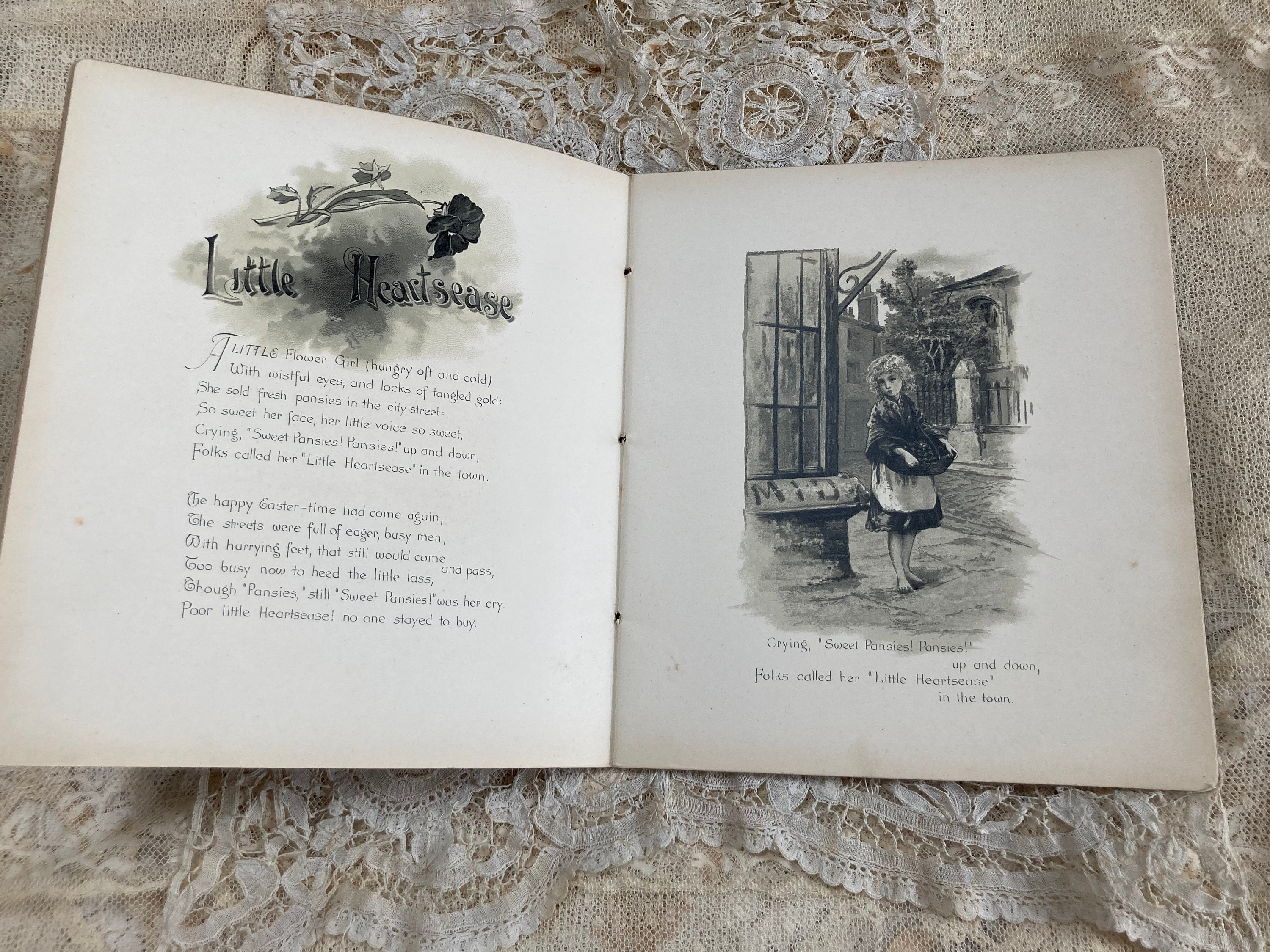 Nineteenth Century Antique Book ‘little Heartsease’ Castell Brothers ...