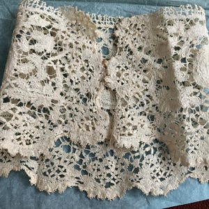 Antique Maltese Lace Cuffs, Victorian Dress Cuffs, Antique Textiles ...