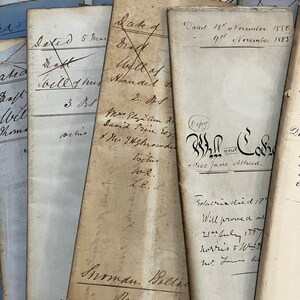 Antique Hand Written Wills and Deeds - Etsy