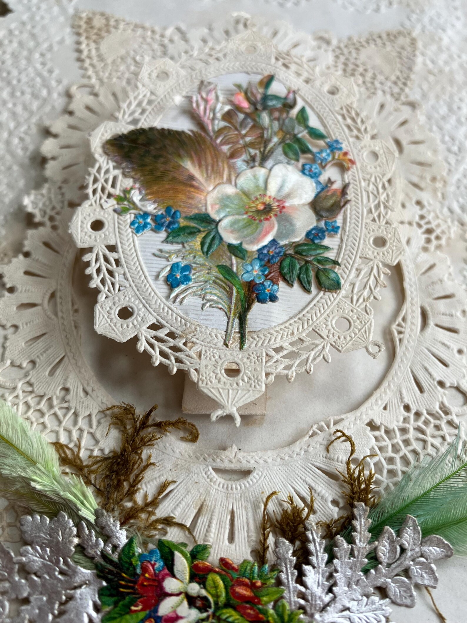 Victorian Pop up Valentine Card: Hidden Message, Floral Design - Etsy